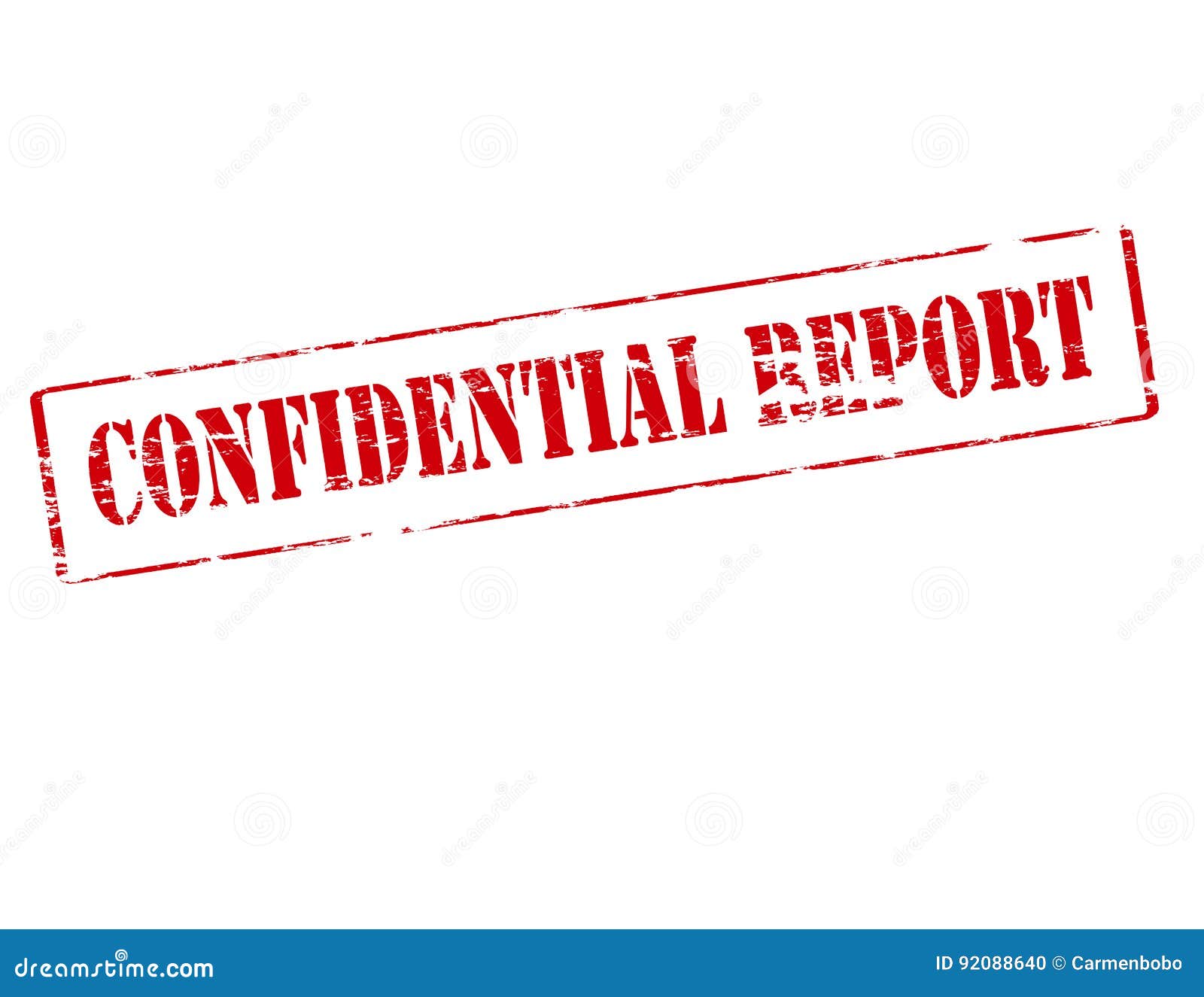Confidential report stock illustration. Illustration of symbol - 92088640