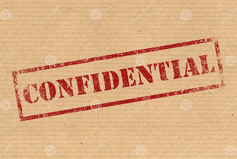 Confidential Rubber Ink Stamp Stock Image - Image of rubber, file: 37802669