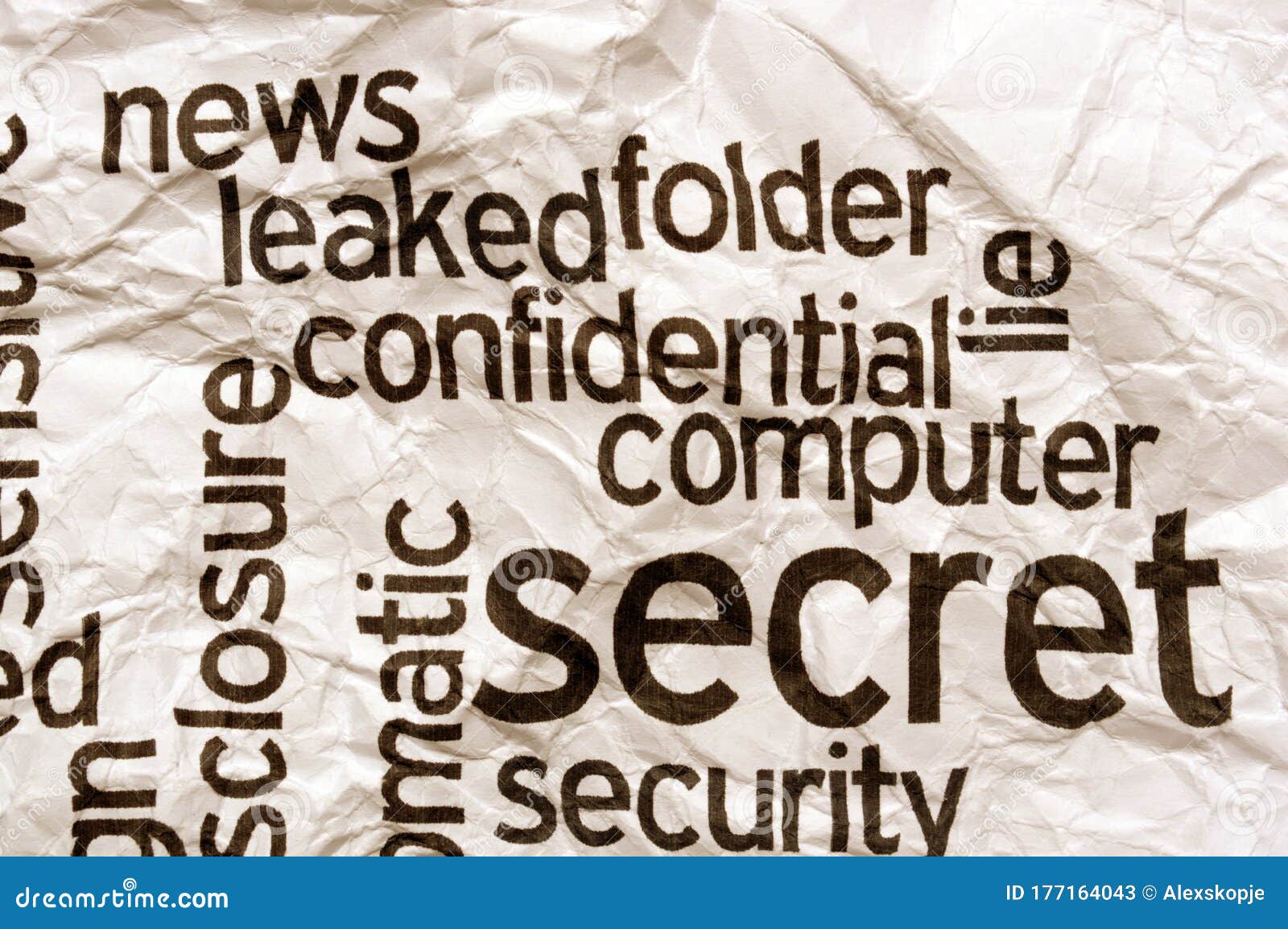 Confidential Secret Computer Security Concept Stock Image - Image of ...