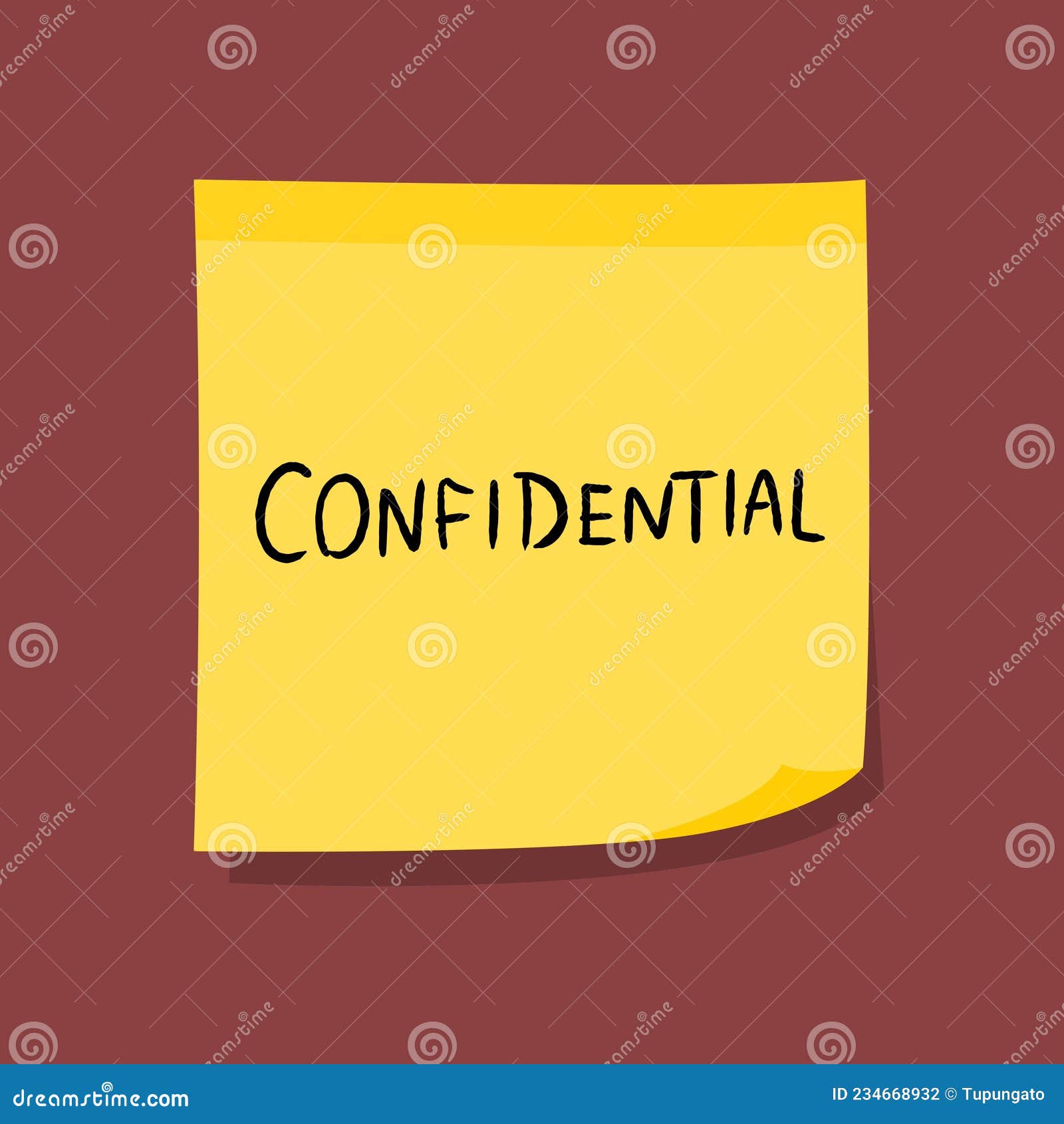 Confidential - Secret Data Message Stock Vector - Illustration of ...