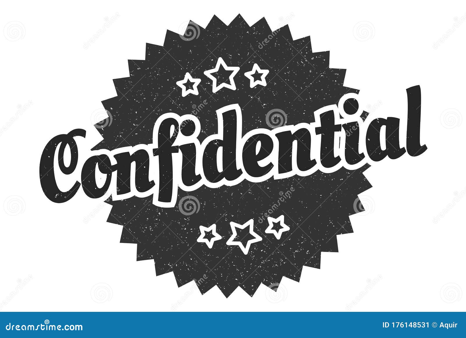 Confidential Sign. Confidential Vintage Retro Label Stock Vector ...