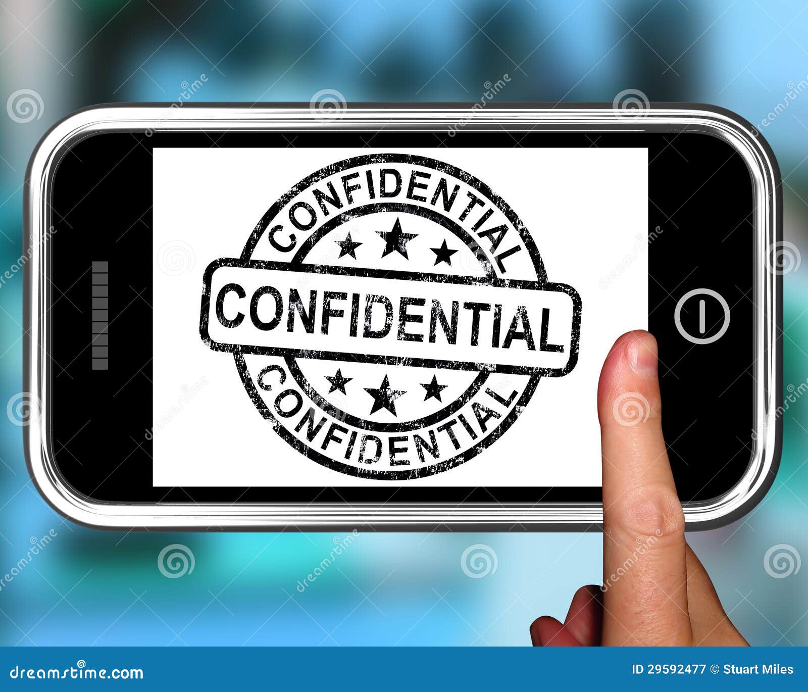 Confidential on Smartphone Shows Classified Information Stock ...