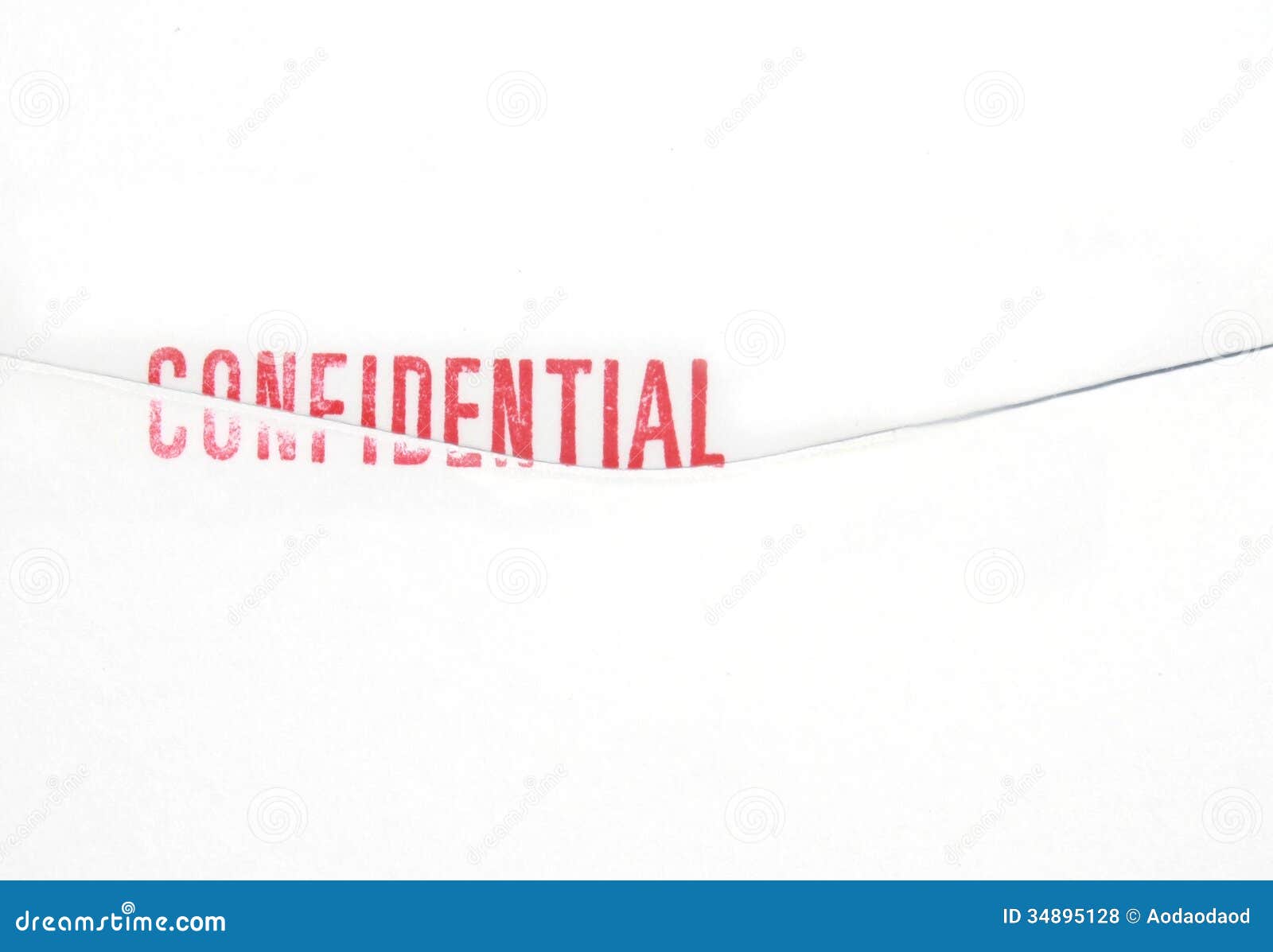 Confidential Stamp on Envelope Stock Photo - Image of mail, message ...