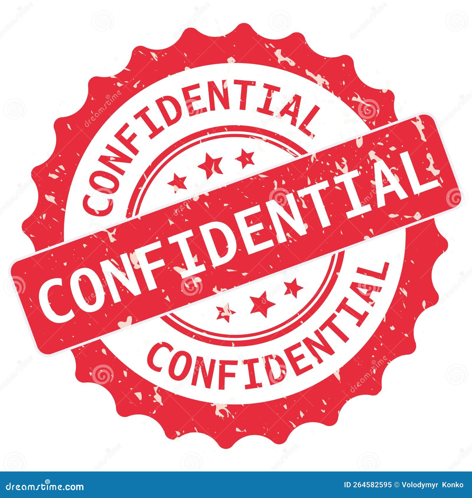 Confidential Stamp. Confidential Label Stock Vector - Illustration of ...