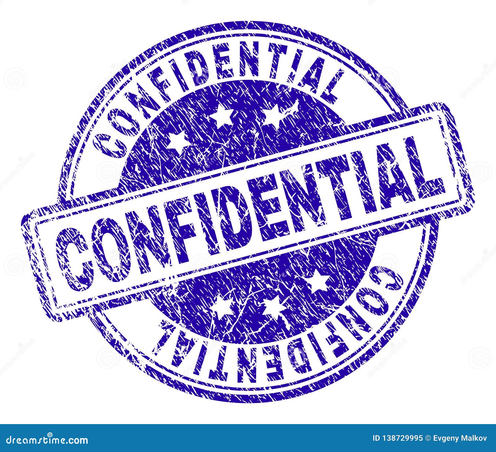 Grunge Textured CONFIDENTIAL Stamp Seal Stock Vector - Illustration of ...
