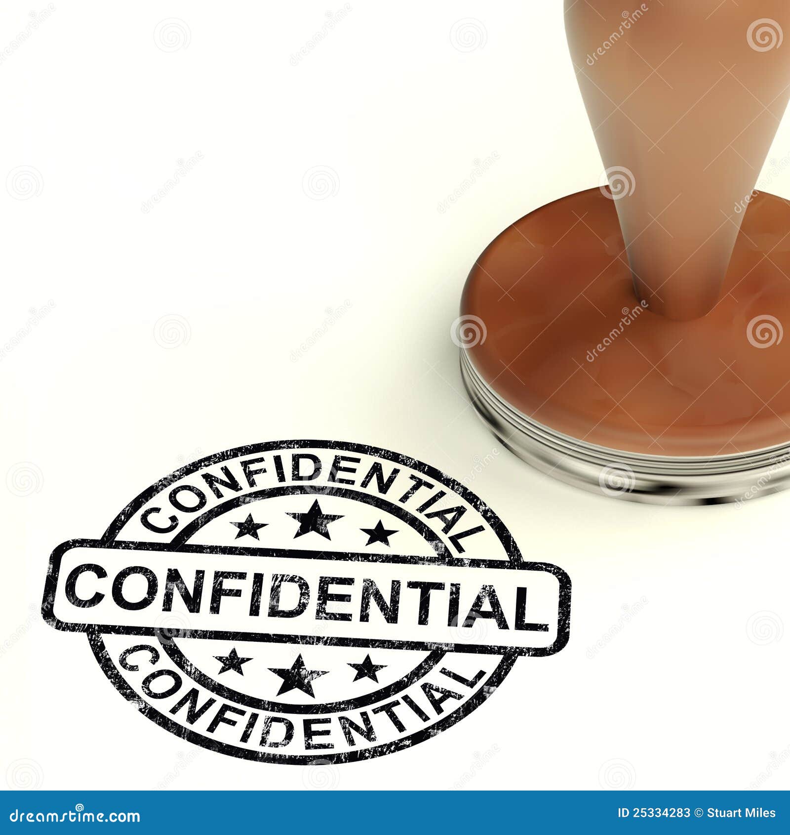 Confidential Stamp Showing Private Correspondence or Documents Stock ...