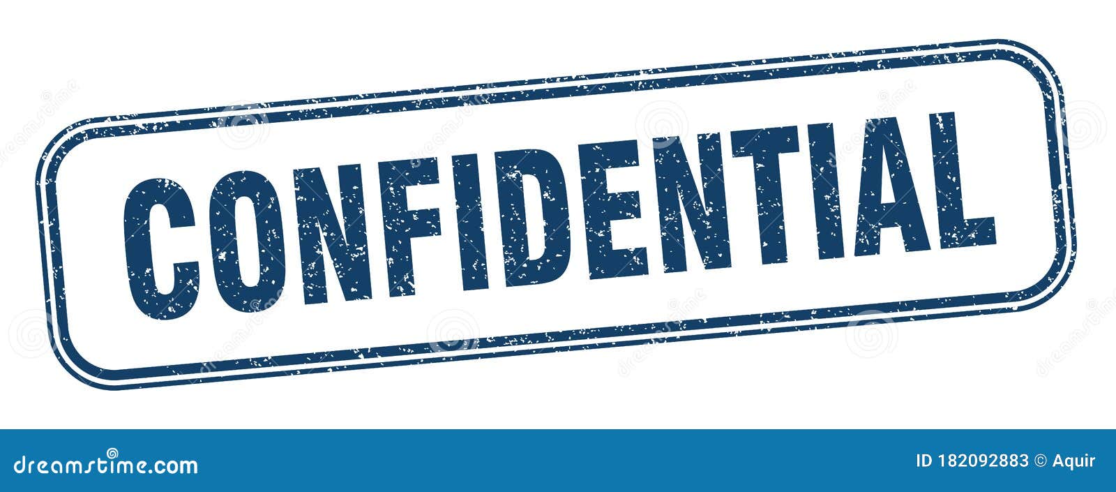 Confidential Stamp. Confidential Square Grunge Sign Stock Vector ...