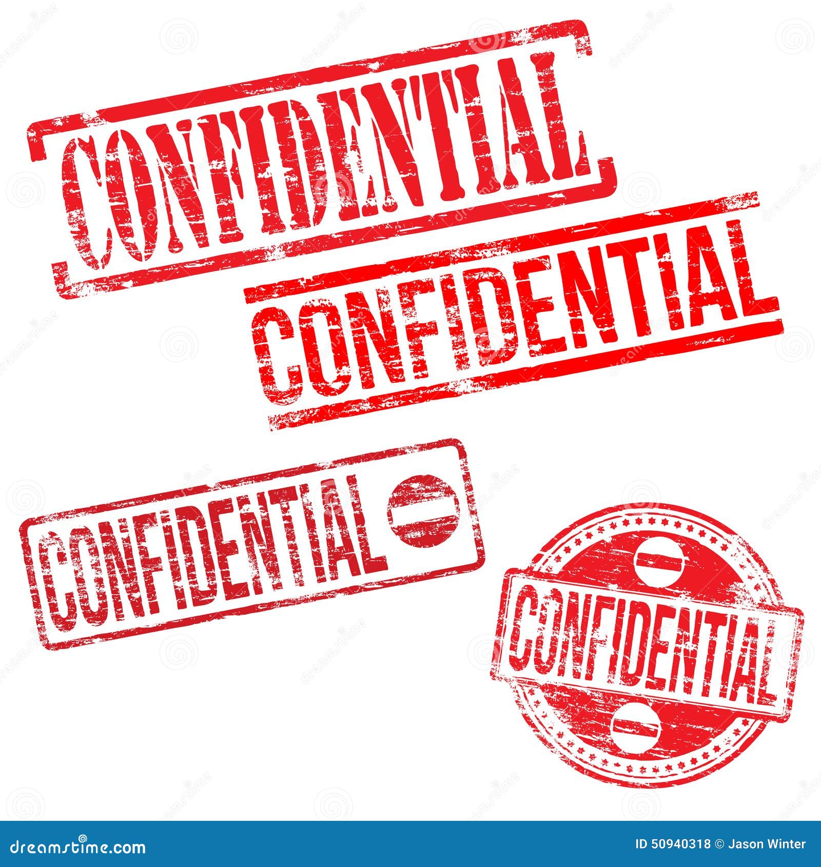 Confidential Stamps stock vector. Illustration of impression - 50940318