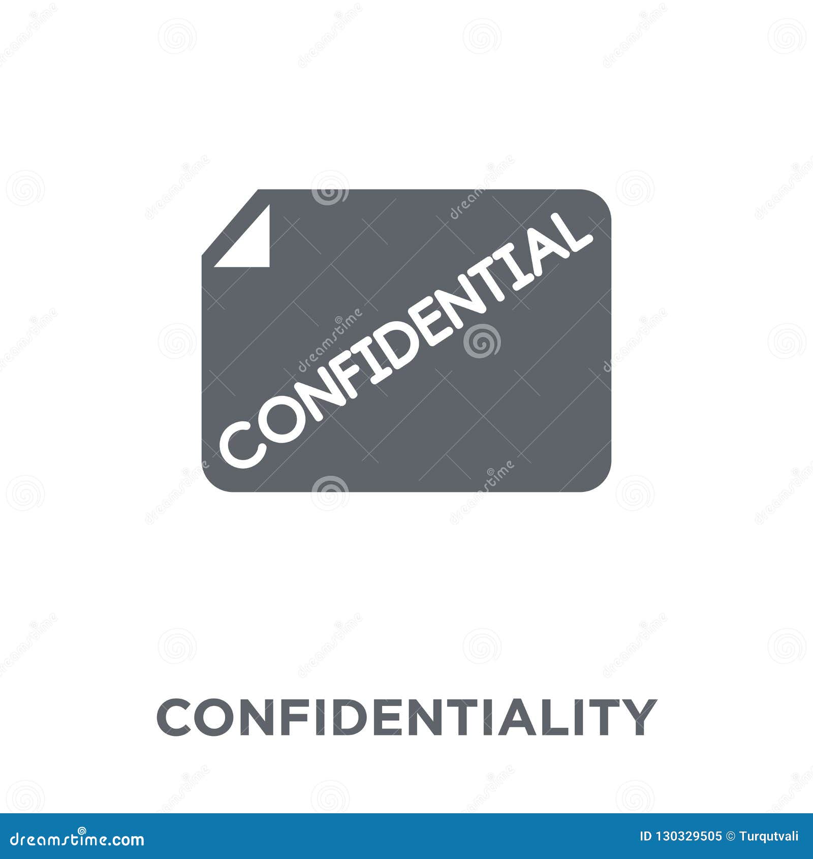Confidentiality Agreement Icon from Time Managemnet Collection. Stock ...