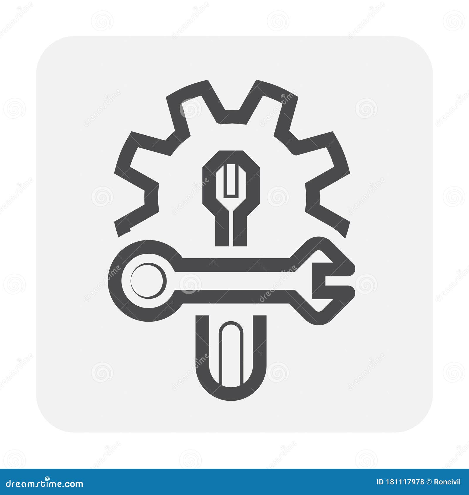 Config setting icon stock vector. Illustration of black - 181117978