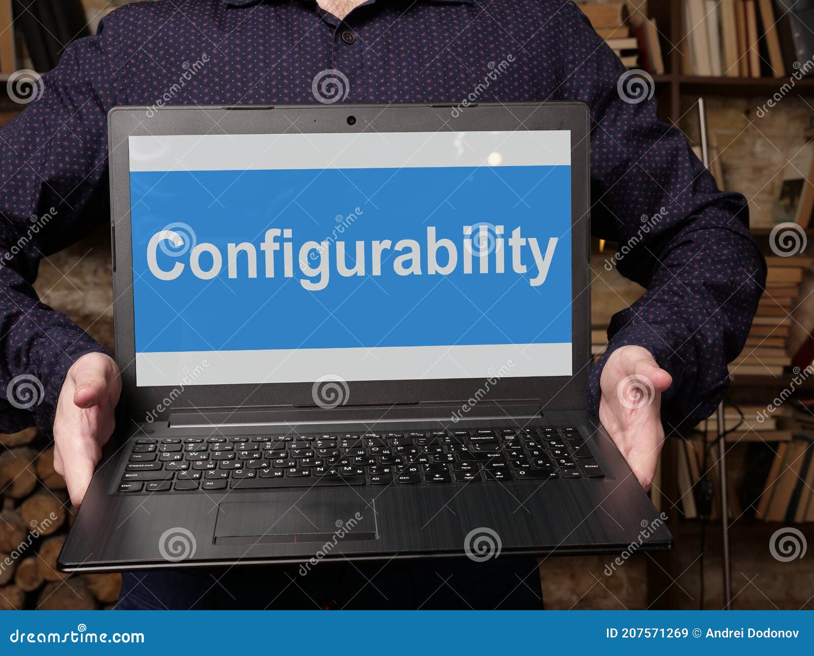 Configurability is Shown on the Conceptual Photo Using the Text Stock ...