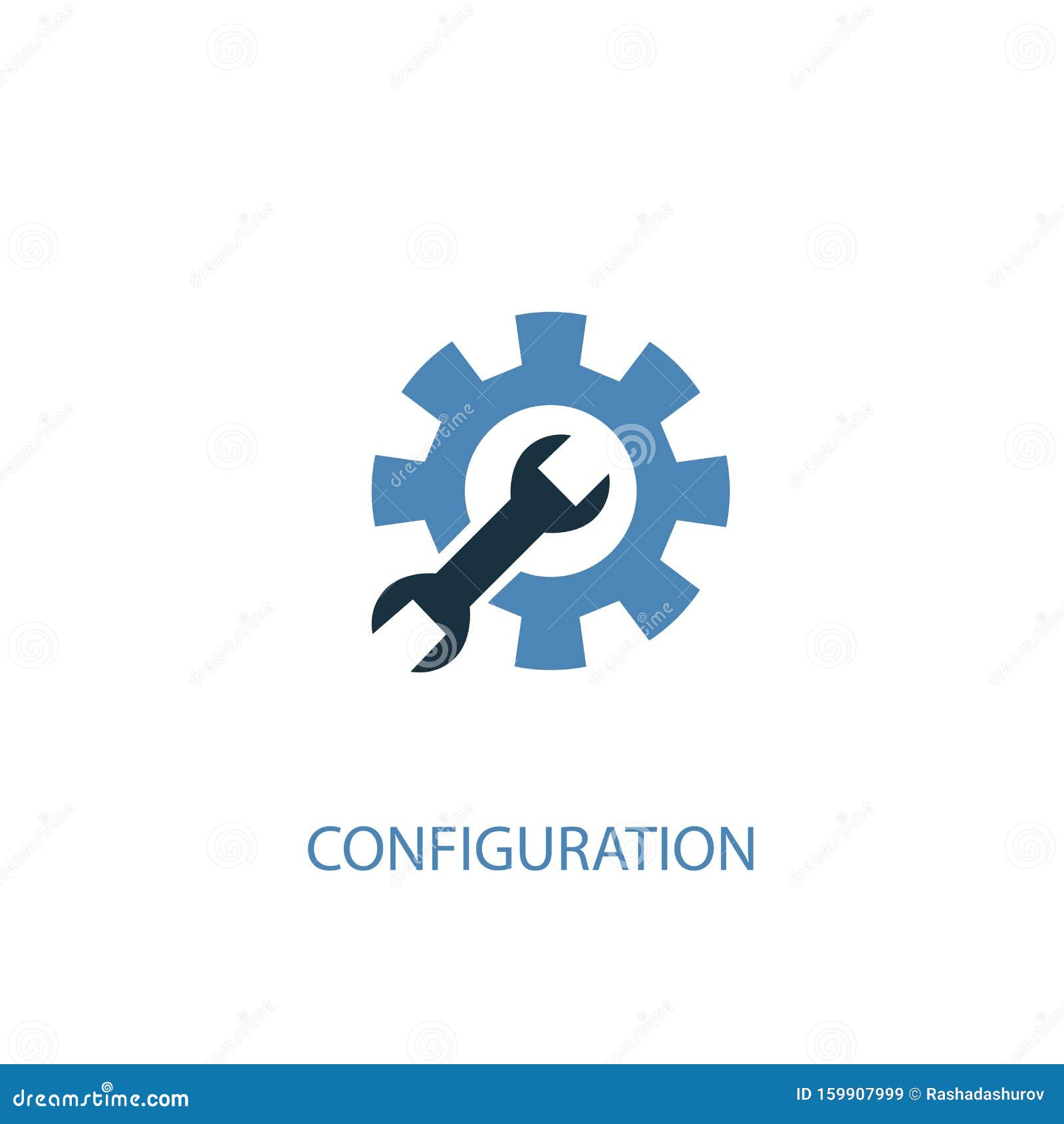 Configuration Concept 2 Colored Icon Stock Vector - Illustration of ...