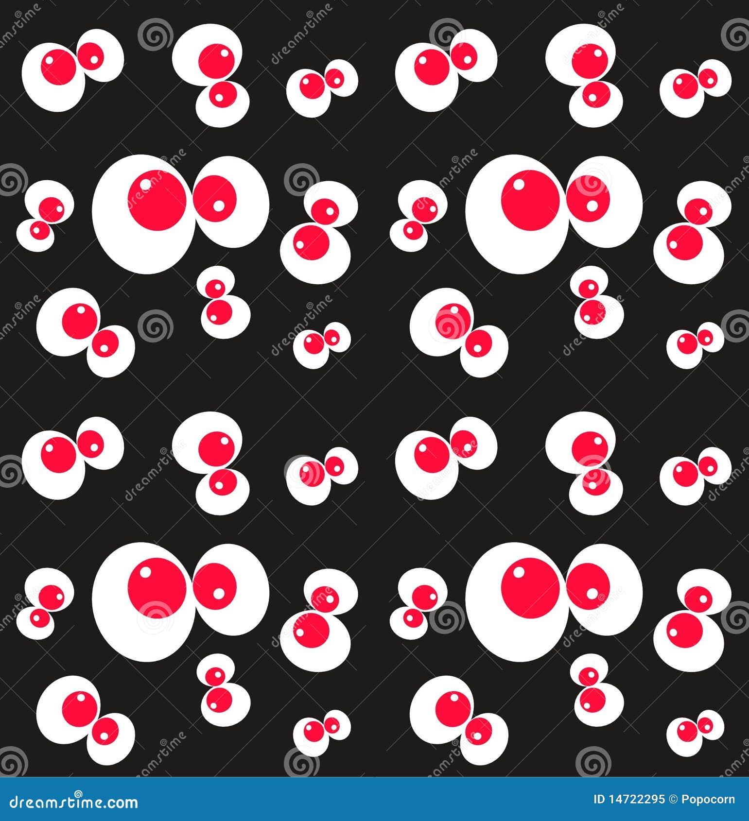 Configuration D'oeil De Monstre Sans Joint Illustration de Vecteur ...