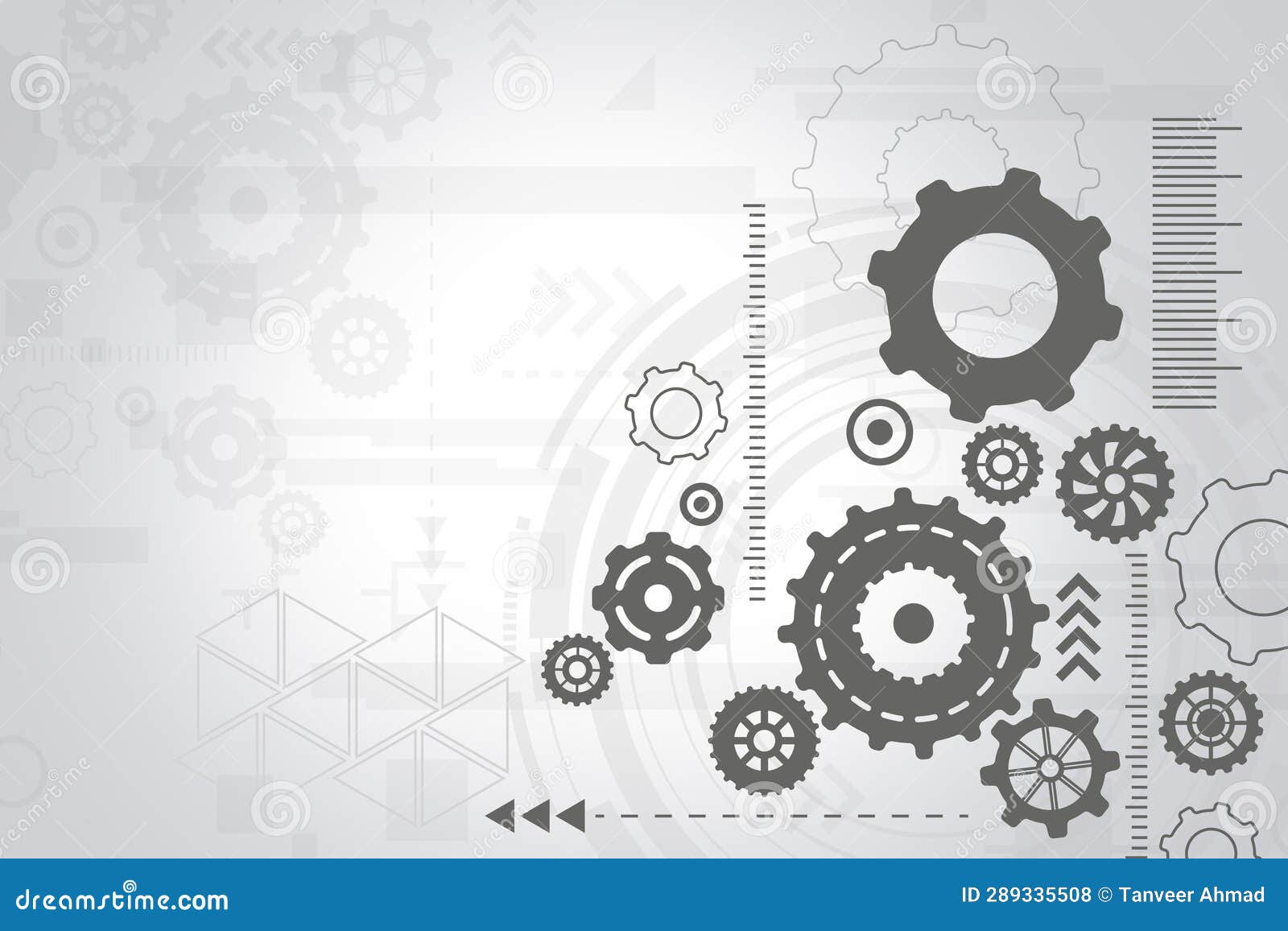 Configuration Gears Idea Background with Clean Space Stock Photo ...