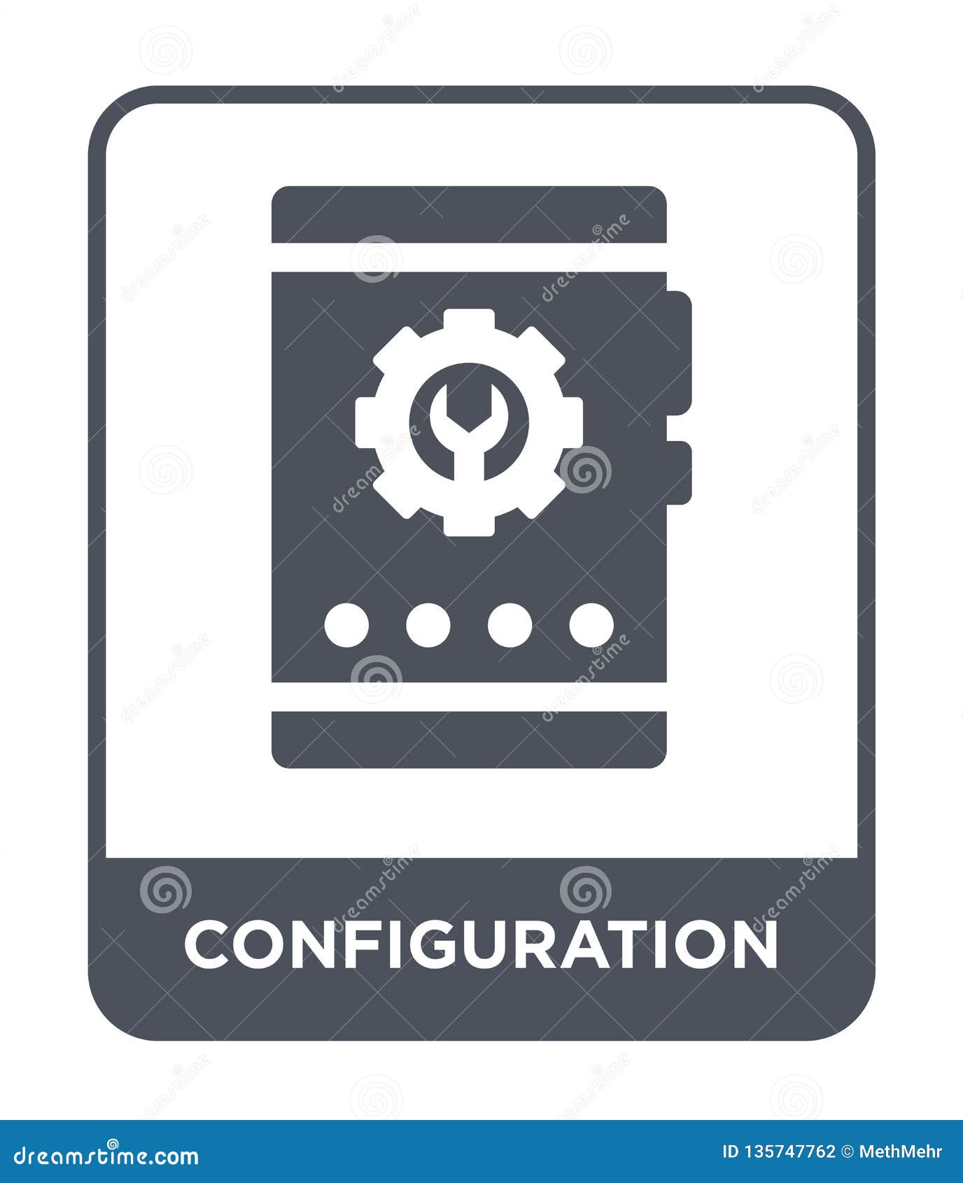 Configuration Icon in Trendy Design Style. Configuration Icon Isolated ...
