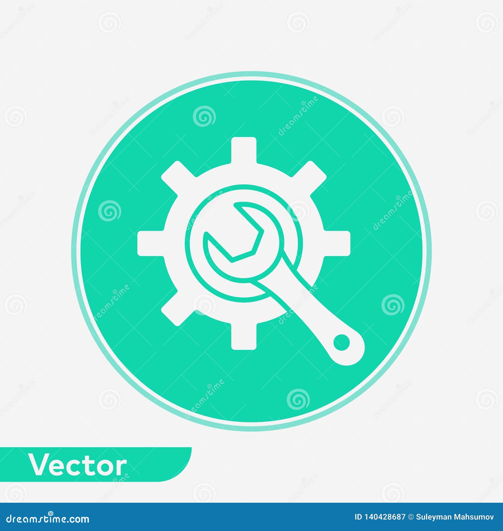 Configuration Vector Icon Sign Symbol Stock Vector - Illustration of ...