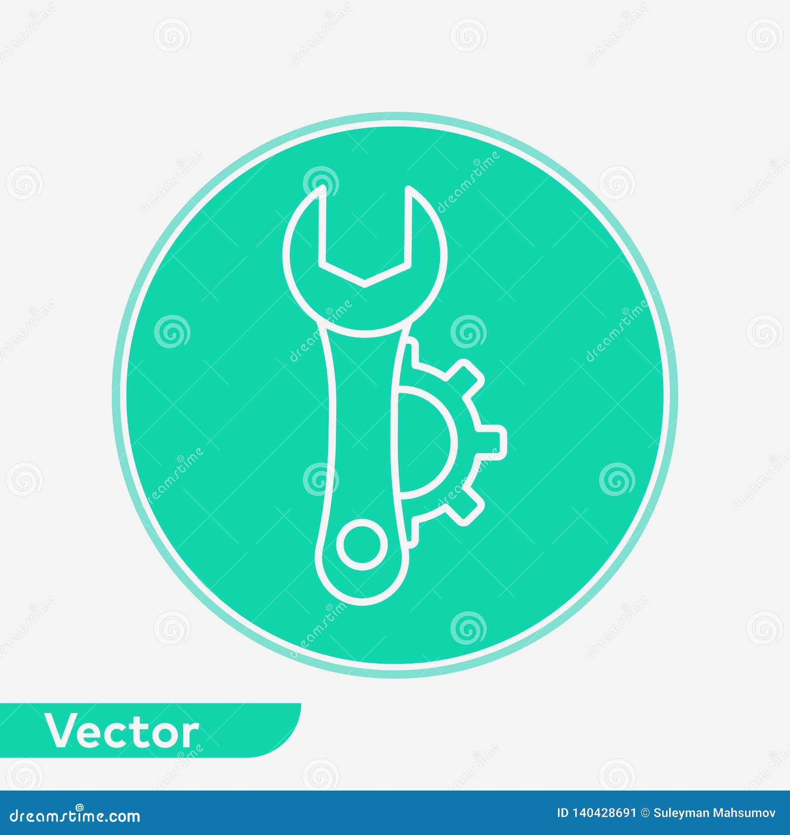 Configuration Vector Icon Sign Symbol Stock Vector - Illustration of ...