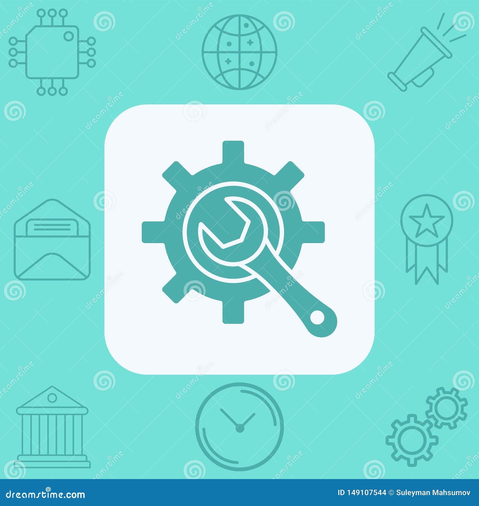 Configuration Vector Icon Sign Symbol Stock Illustration - Illustration ...