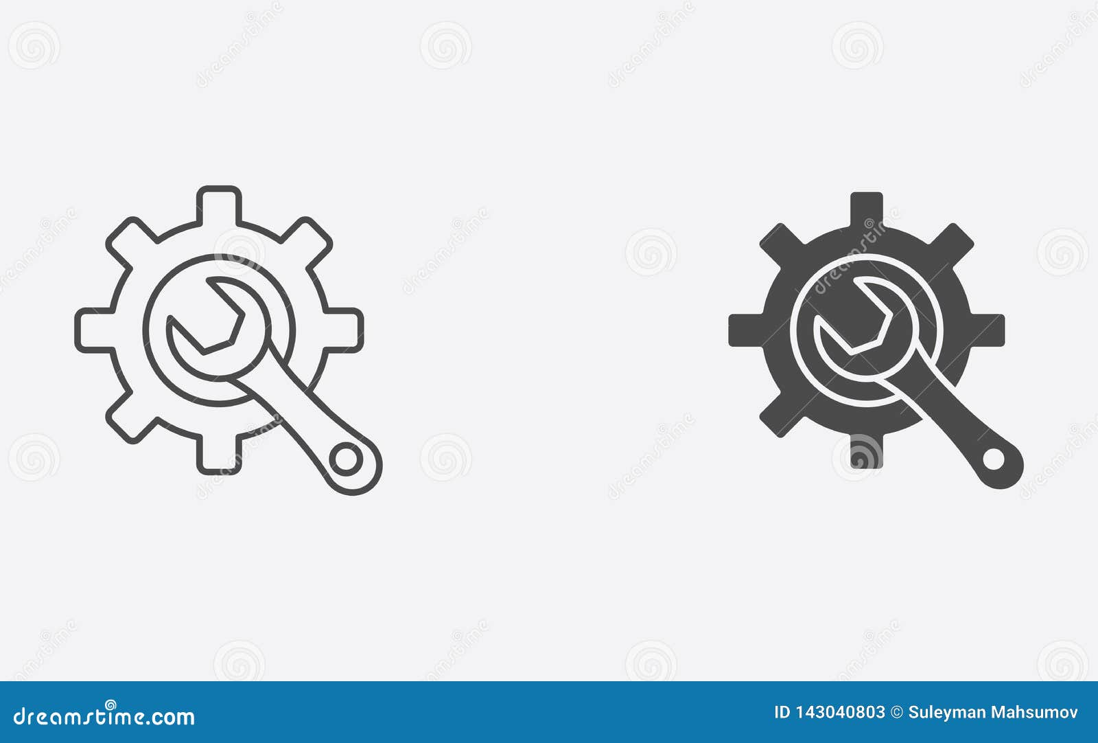 Configuration Outline and Filled Vector Icon Sign Symbol Stock Vector ...