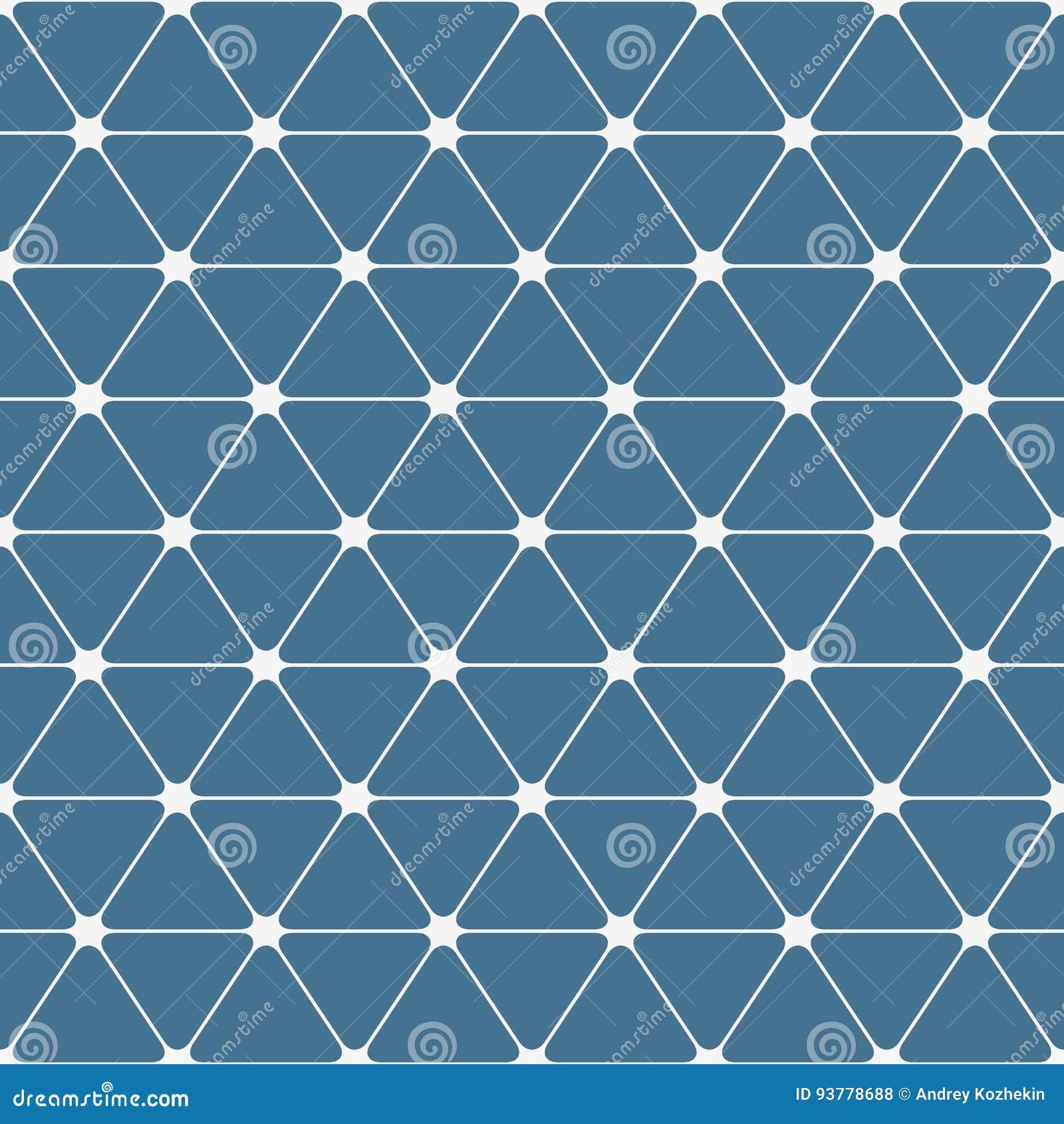 Seamless Pattern Triangles Rounded Corners Stock Illustrations ...