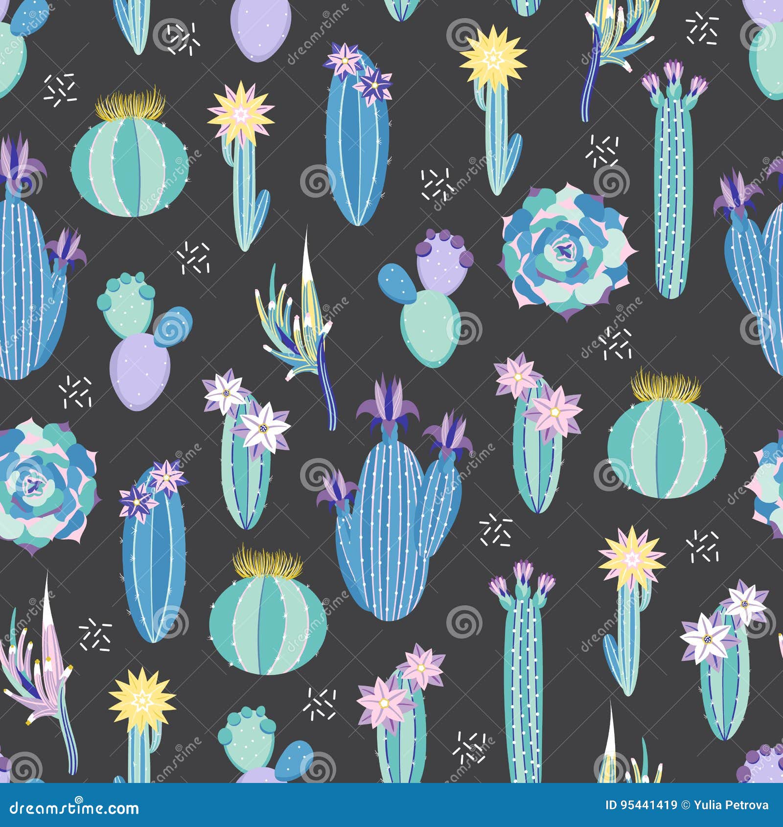 Configuration Sans Joint De Cactus Illustration de Vecteur ...