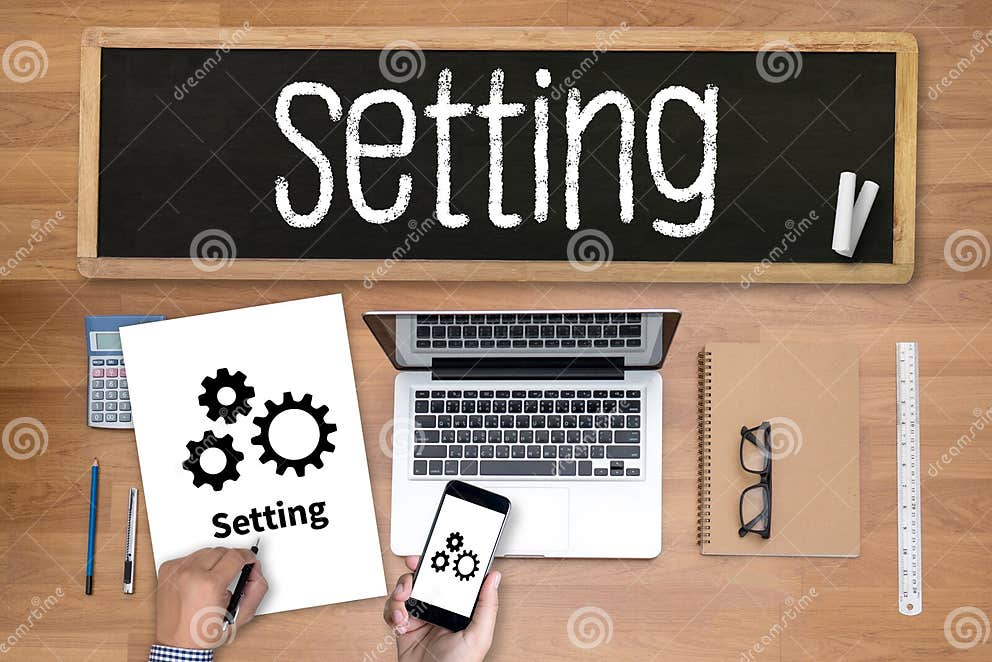 Configuration Setup Tools Setup and Wheel Mechanism Setting Con Stock ...