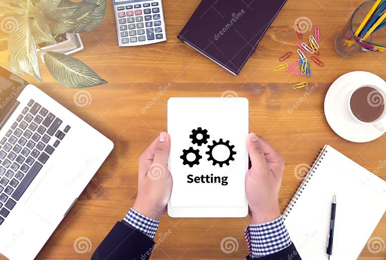 Configuration Setup Tools Setup and Wheel Mechanism Setting Con Stock ...