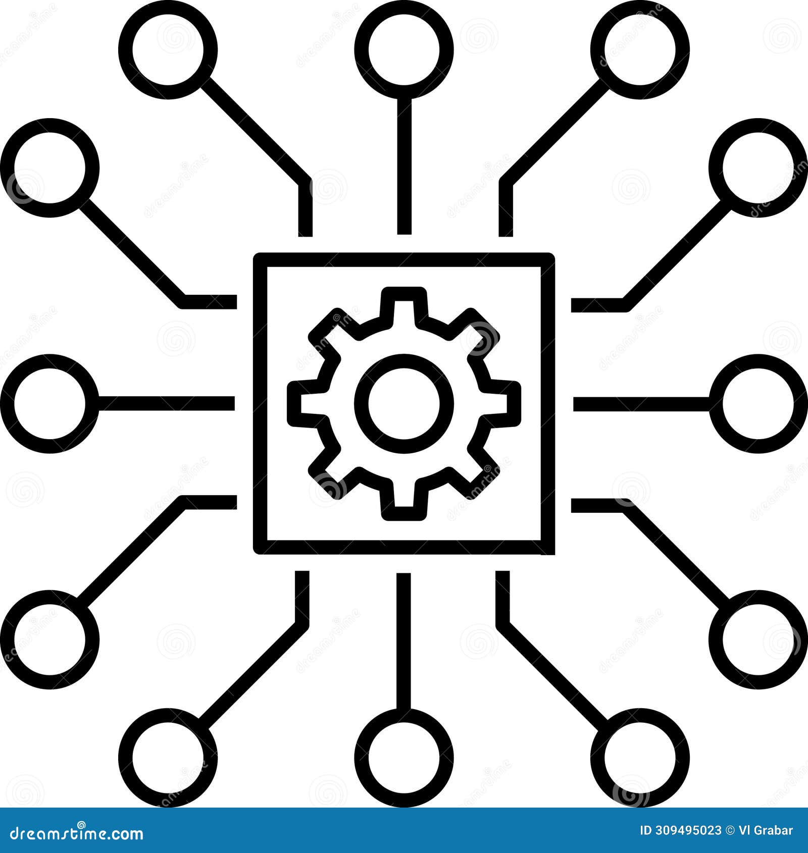 Configuration System Icon. Computing Infrastructure Icon. Mechanical ...