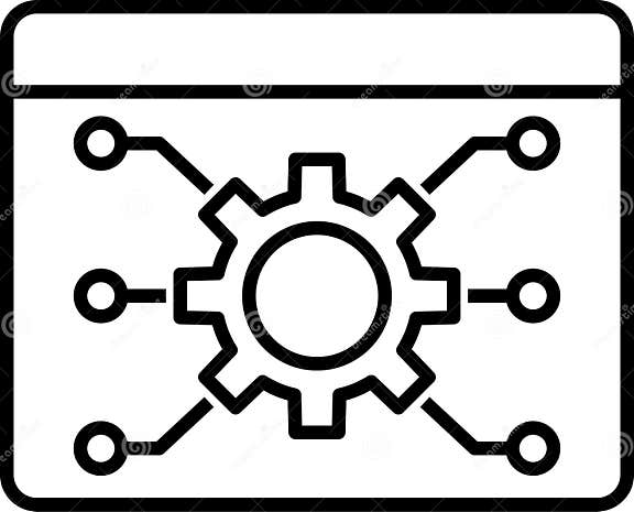 Configuration System Icon. Computing Infrastructure Icon. Mechanical ...