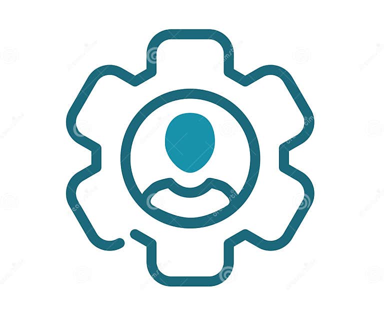 Configuration User Setting Single Isolated Icon with Solid Line and ...