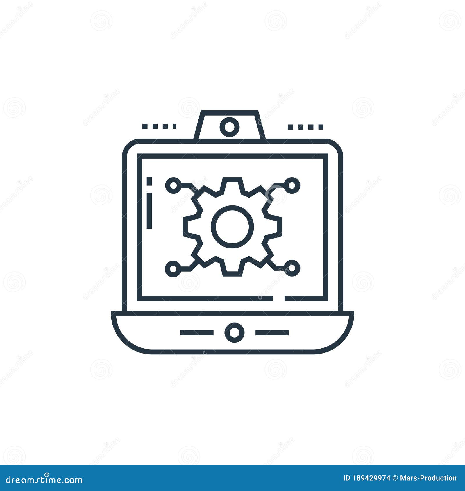 Configuration Vector Icon Isolated on White Background. Outline, Thin ... Configuration Vector Icon Isolated on White Background. Outline, Thin ...