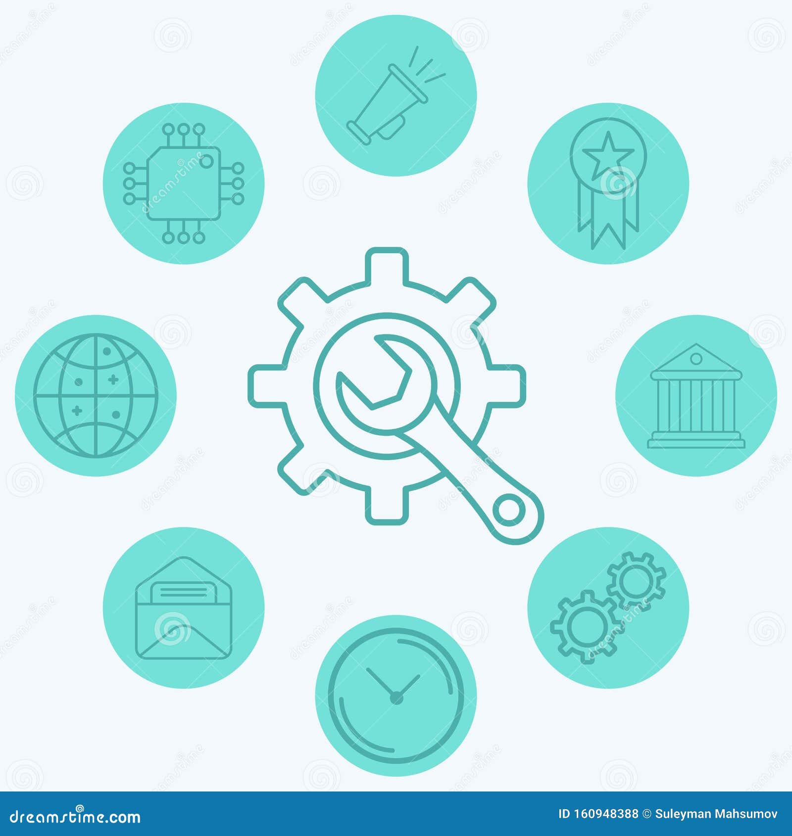 Configuration Vector Icon Sign Symbol Stock Illustration - Illustration ...