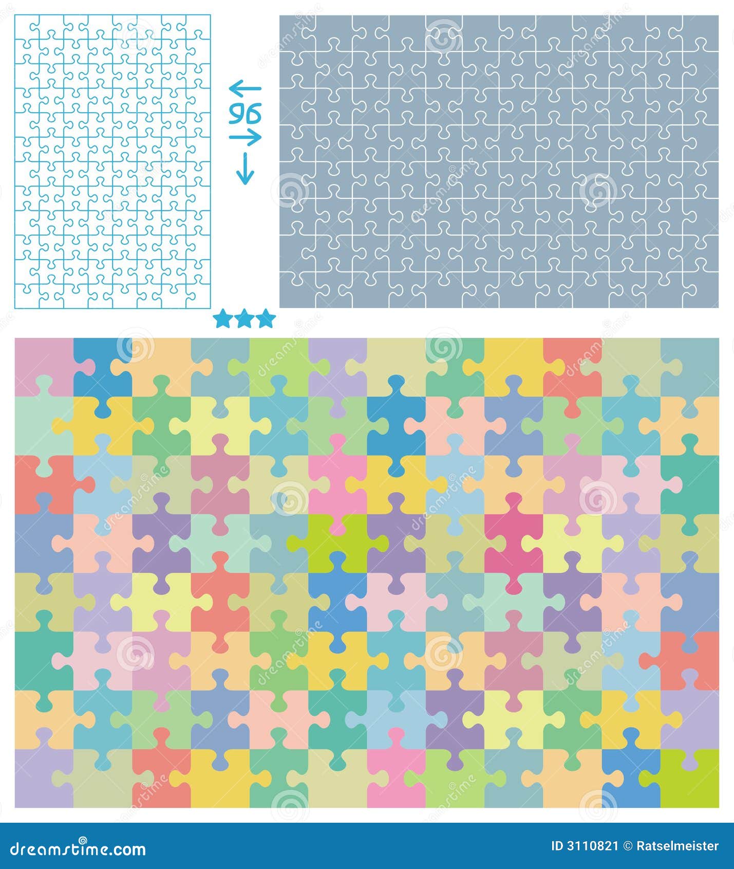 Configurations de puzzle illustration de vecteur. Illustration du ...