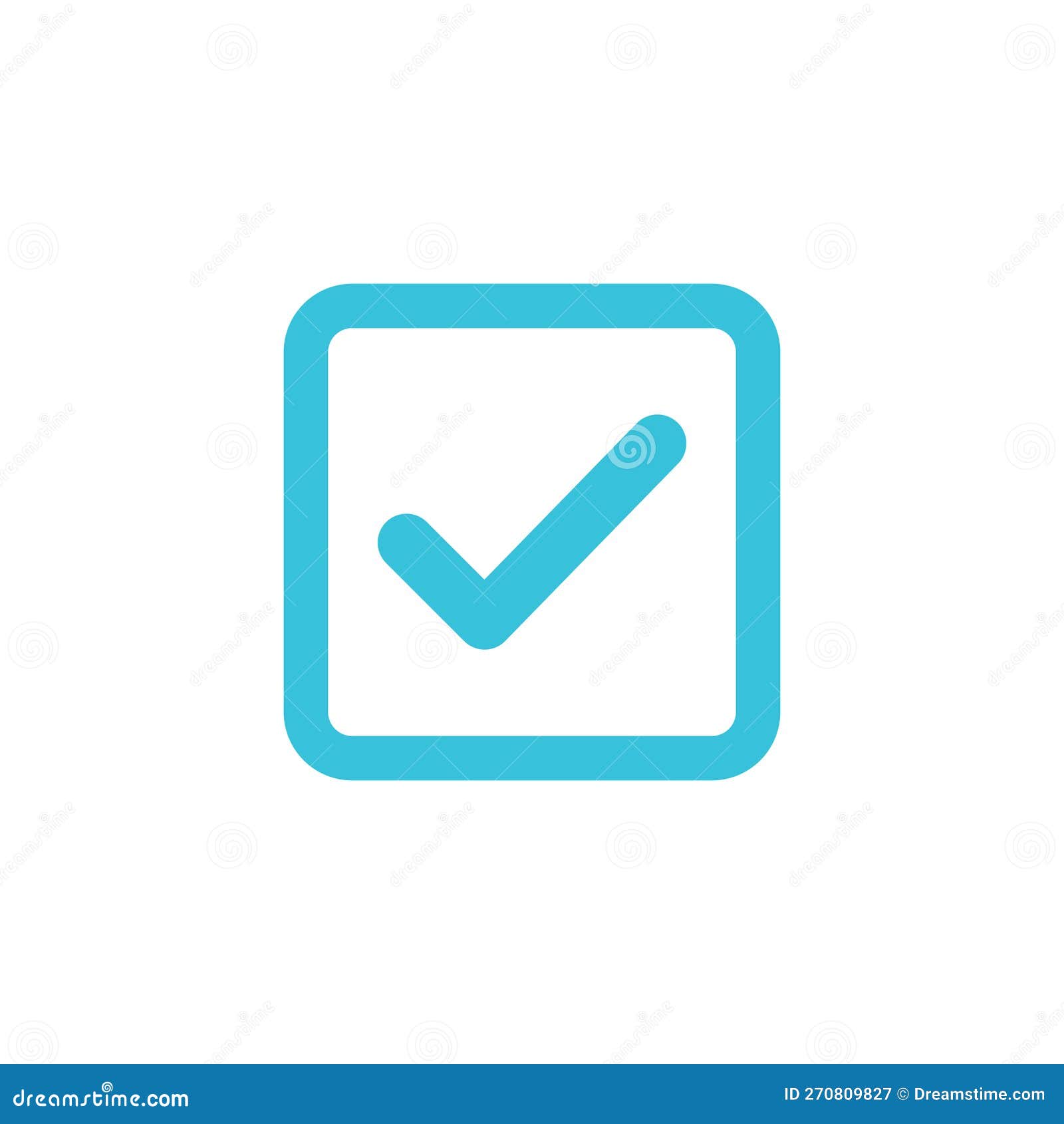 Confirmation Icon Check Box Yes Symbol Stock Vector - Illustration of ...