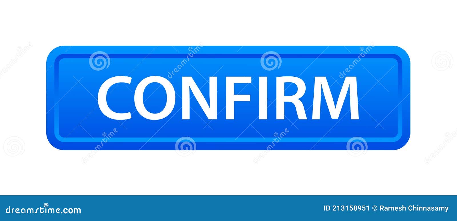 Confirm Button Cartoon Vector | CartoonDealer.com #213158951