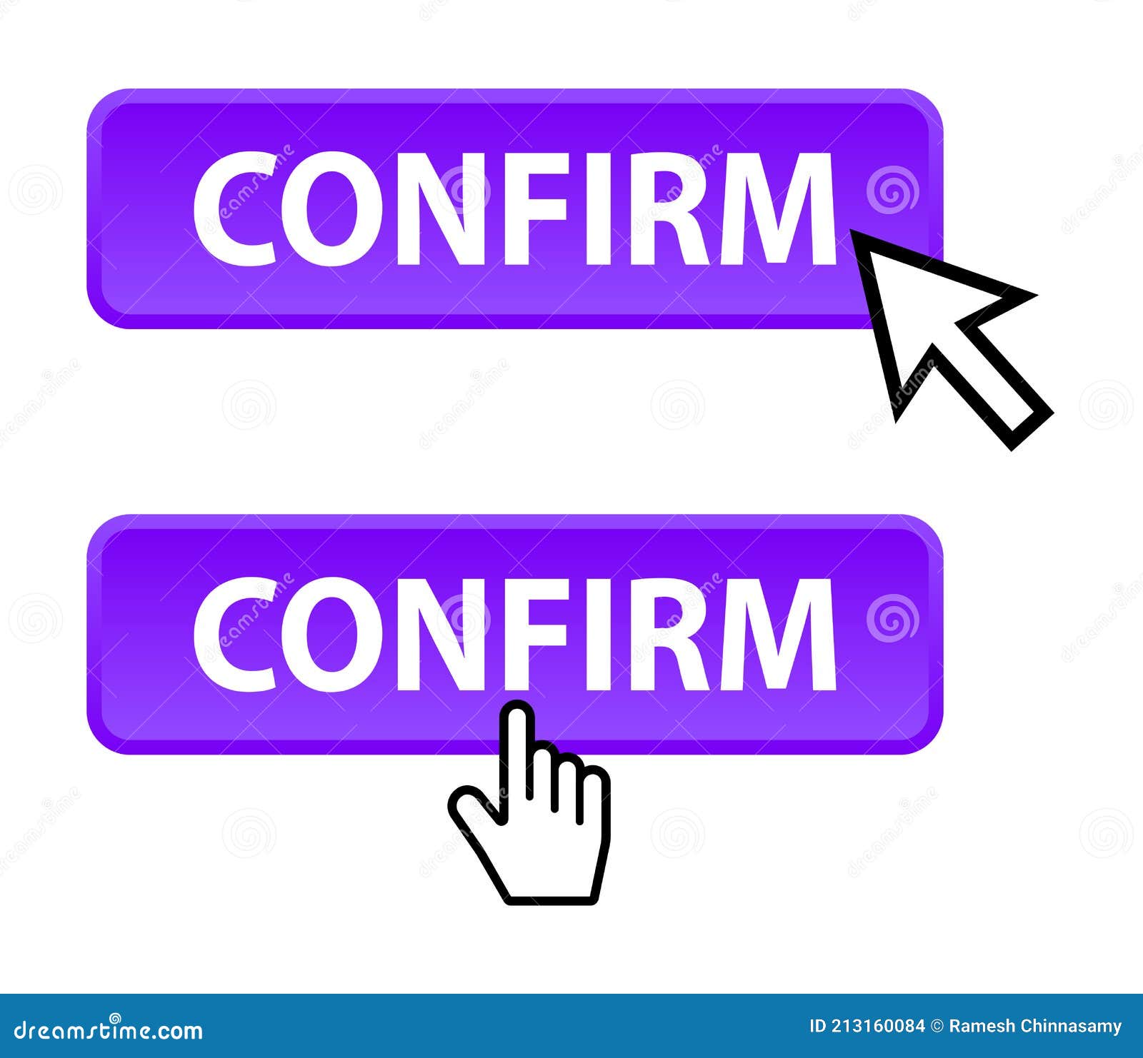 Confirm Button Vector Illustration | CartoonDealer.com #213160084