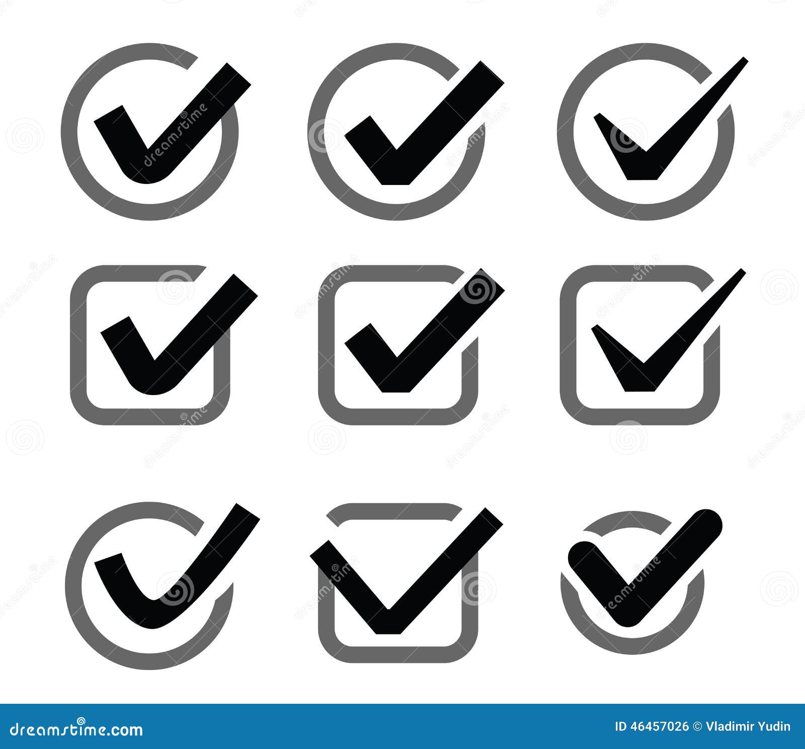 Confirm icon stock vector. Illustration of icon, positive - 46457026