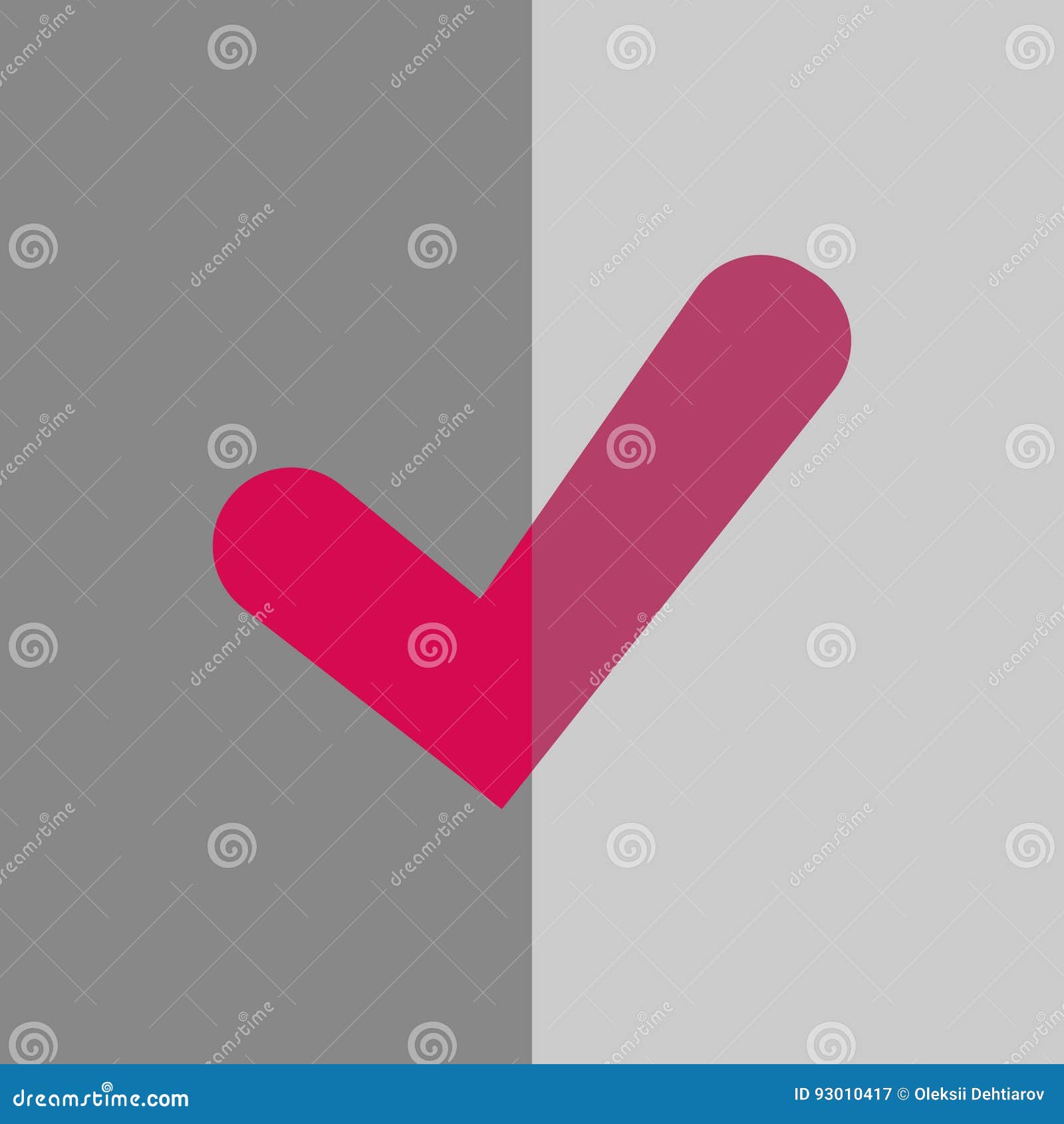 Confirm Icons; Vector Illustration. Flat Design Style Stock Vector ...