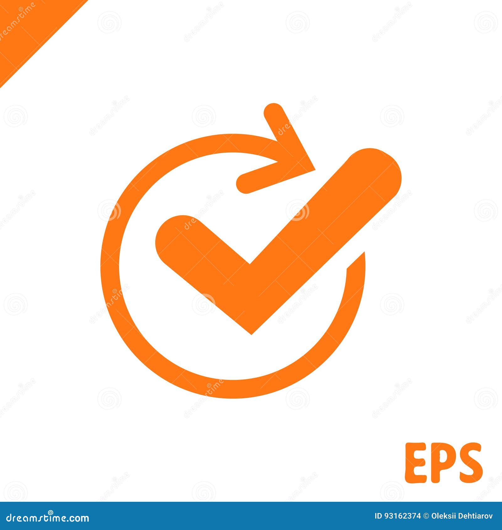 Confirm Icons; Vector Illustration. Flat Design Style Stock Vector ...