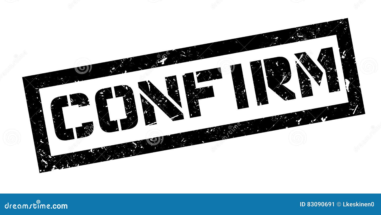 Confirm rubber stamp stock illustration. Illustration of confirmed ...