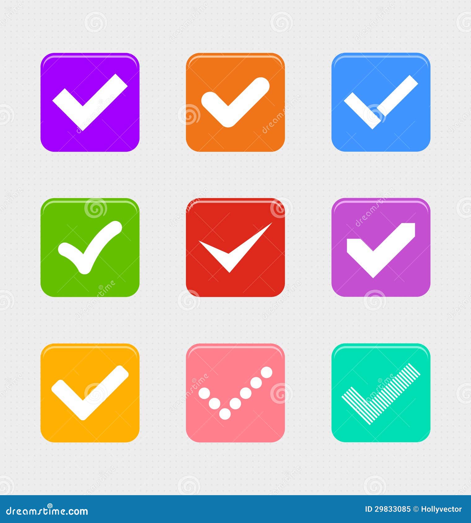 Confirm symbol set stock vector. Illustration of banner - 29833085