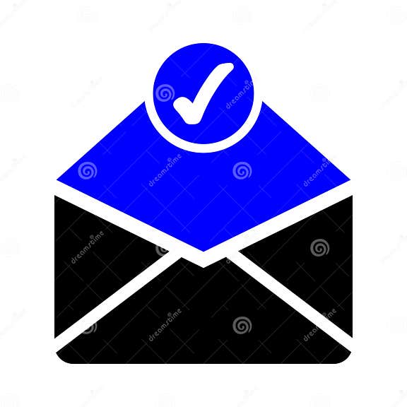 Confirmation Email Icon stock illustration. Illustration of graphic ...