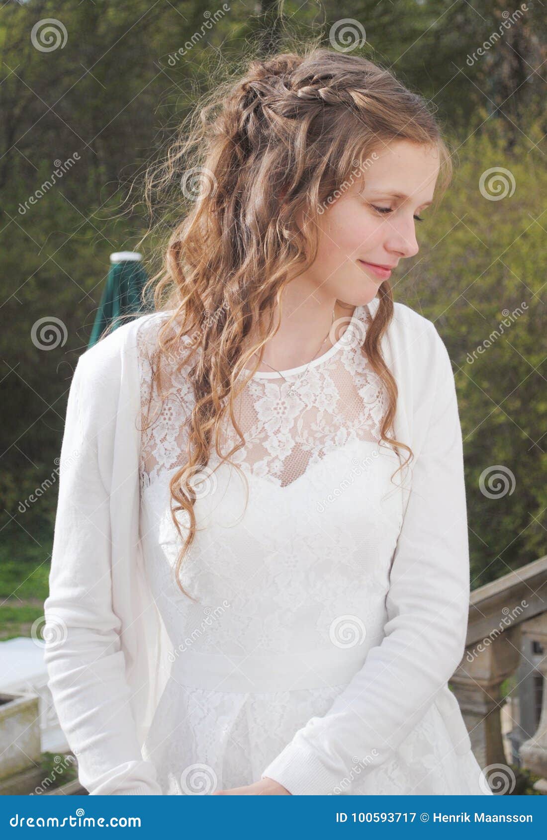 Confirmation stock image. Image of dress, lace, bride - 100593717