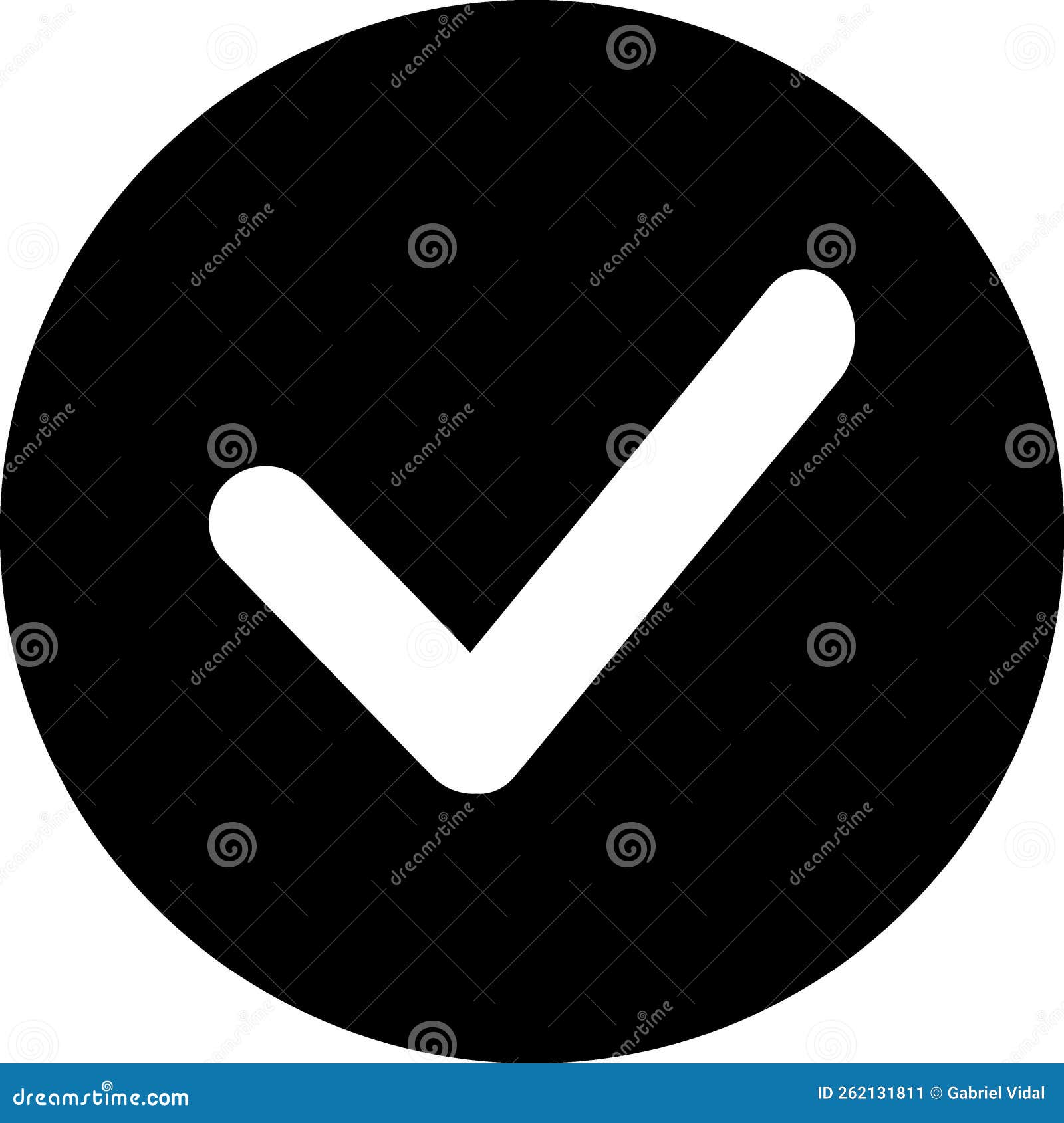 Confirmation Icon in Black and White Colors, Checkmark, Confirmation ...
