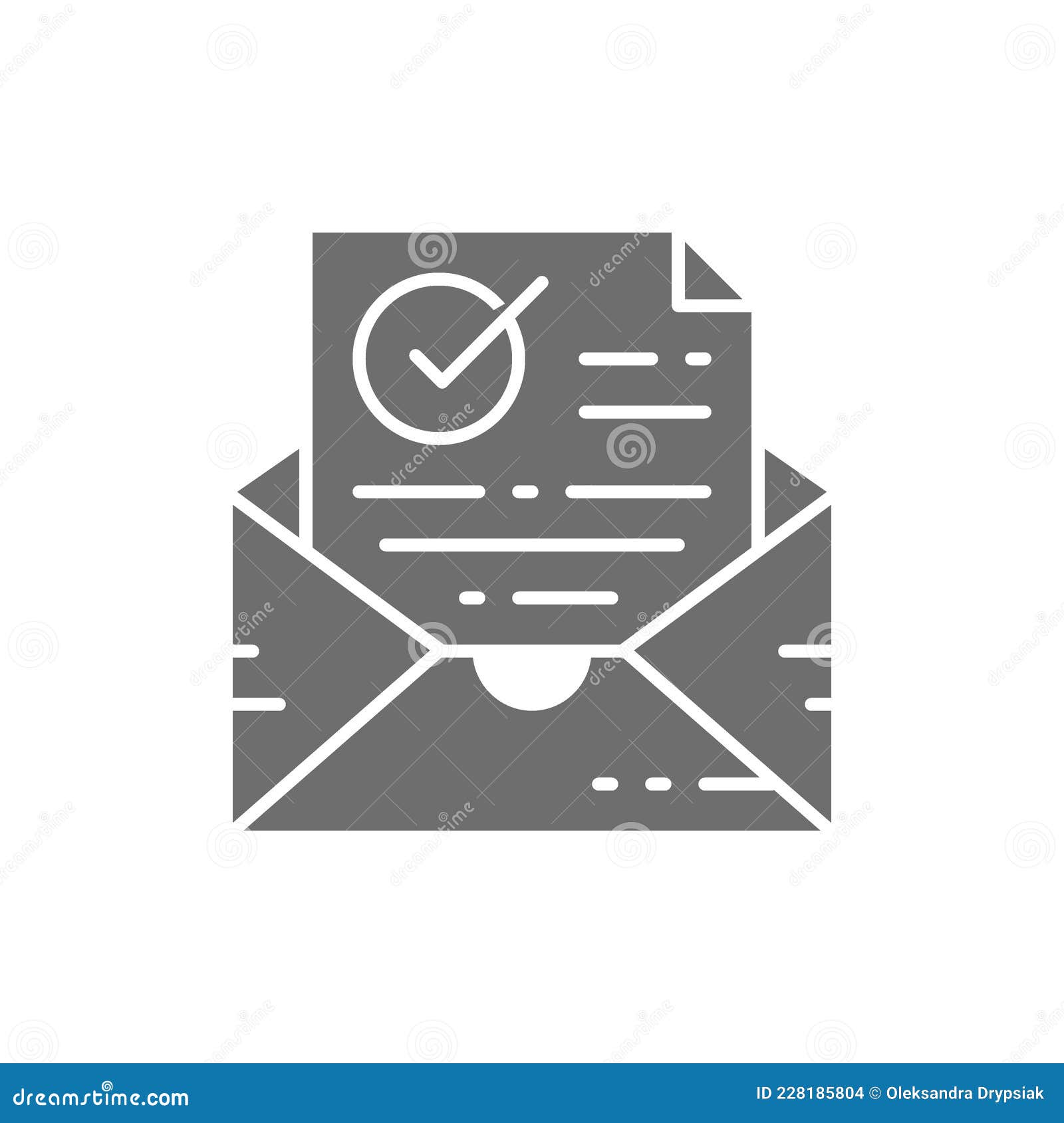 Confirmation Letter, Checked, Envelope With Check Mark, Verification ...