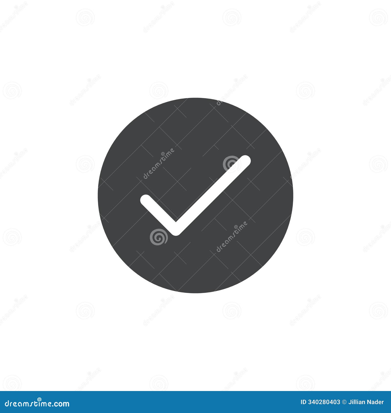 Confirmation Mark Icon Simple Vector Symbol Stock Vector - Illustration ...