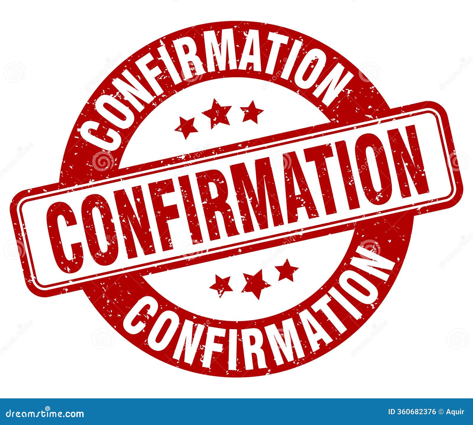 Confirmation Stamp. Confirmation Label On Transparent Background. Round ...