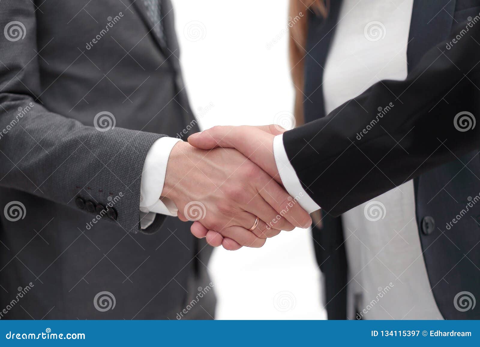 Confirmation of the Transaction Handshake Stock Image - Image of ...