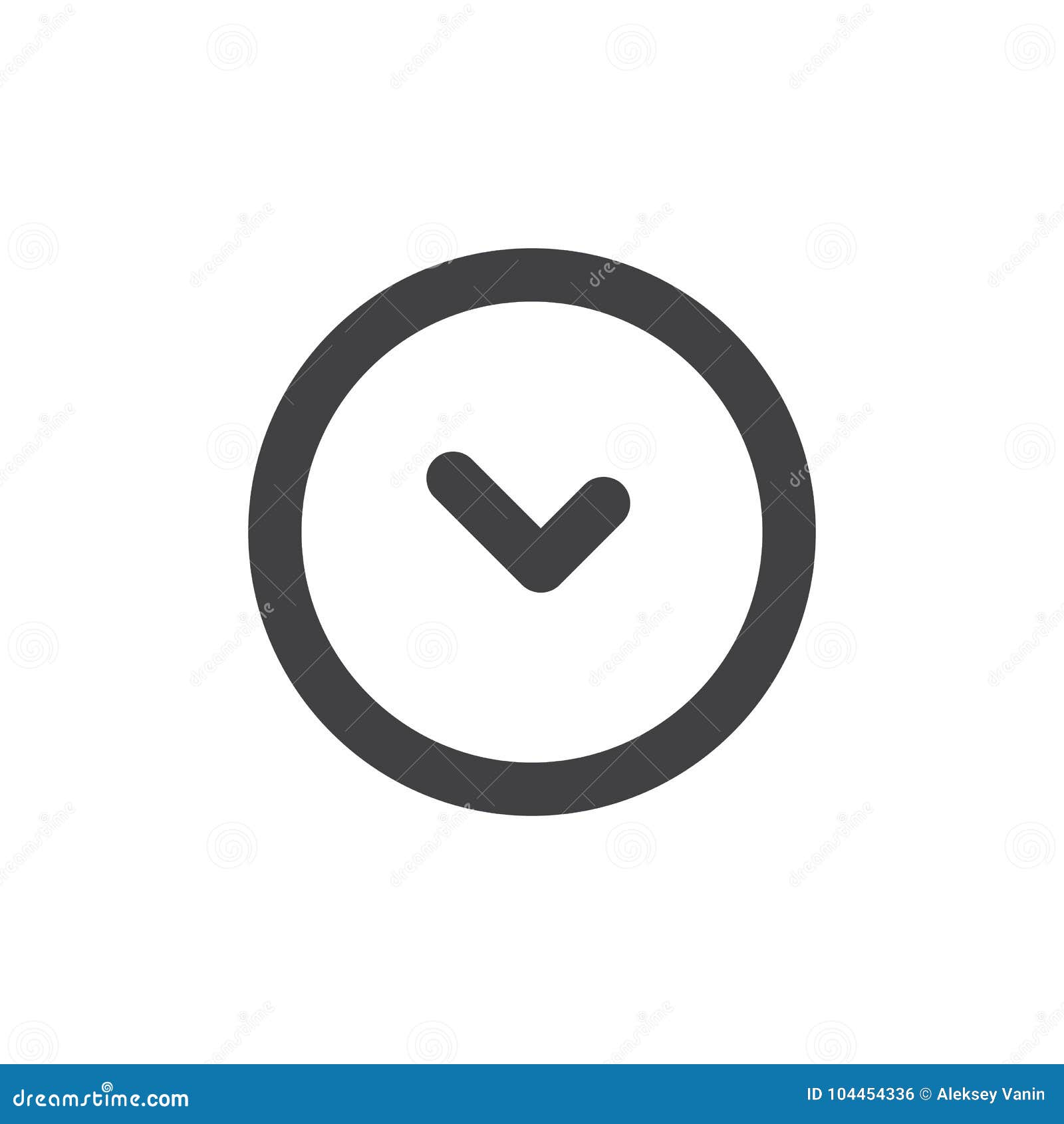 Confirme O Vetor Do ícone Do Botão Ilustração do Vetor - Ilustração de ...