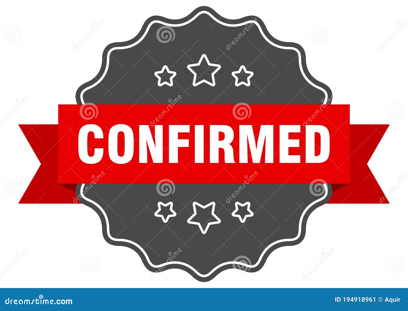 Confirmed Label. Confirmed Isolated Seal. Sticker. Sign Stock Vector ...
